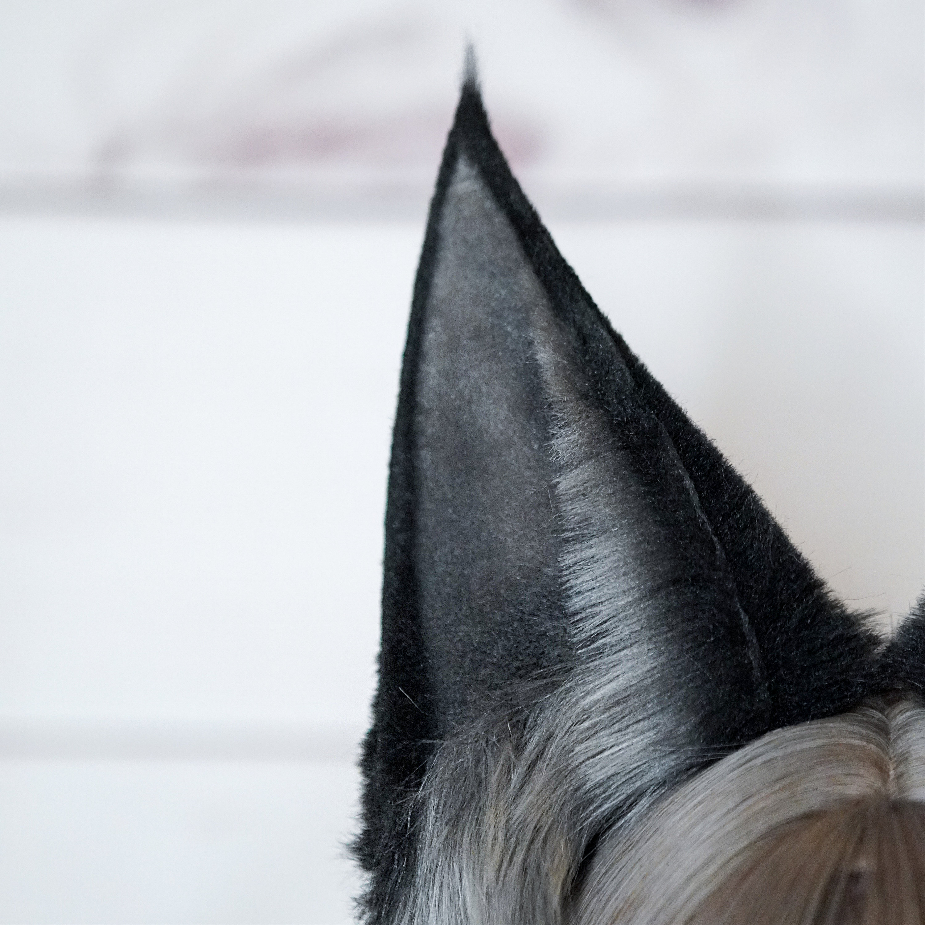 ZZZ Zenless Zone Zero Hoshimi Miyabi Cosplay Ears - Black Gray Fox Ears ...