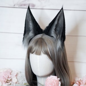 ZZZ Zenless Zone Zero Hoshimi Miyabi Cosplay Ears - Black Grey Fox Ears ...