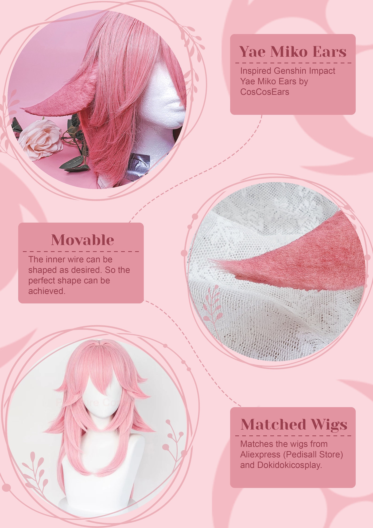 Genshin Impact Yae Miko Ears Cosplay Ears - Etsy UK