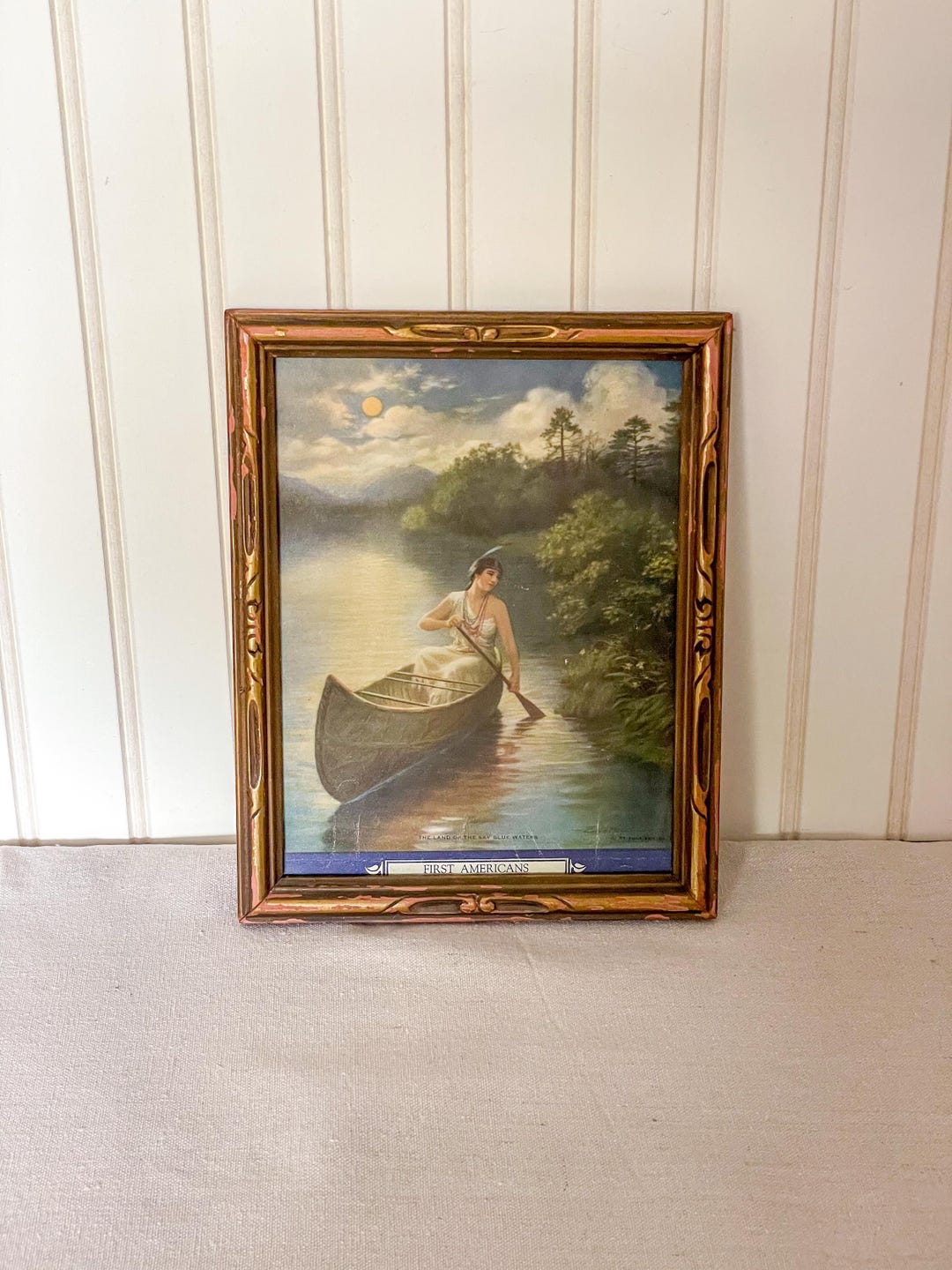 Vintage Art Print Land of the Sky Blue Waters, Zula Kenyon, Published ...