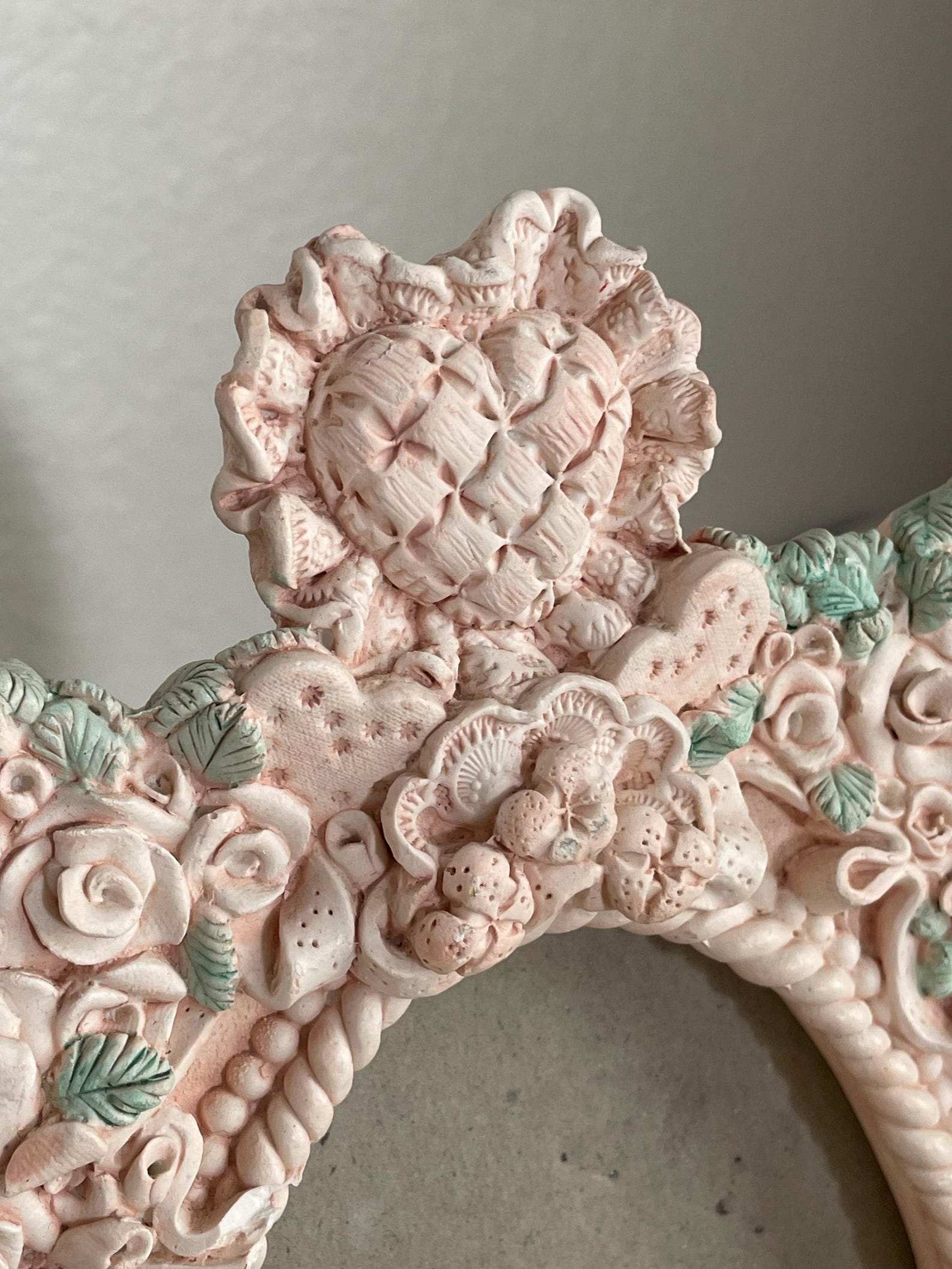 Vintage 1980s Coquette Pink Oval Ceramic Picture Frame 3.5x5 - Etsy