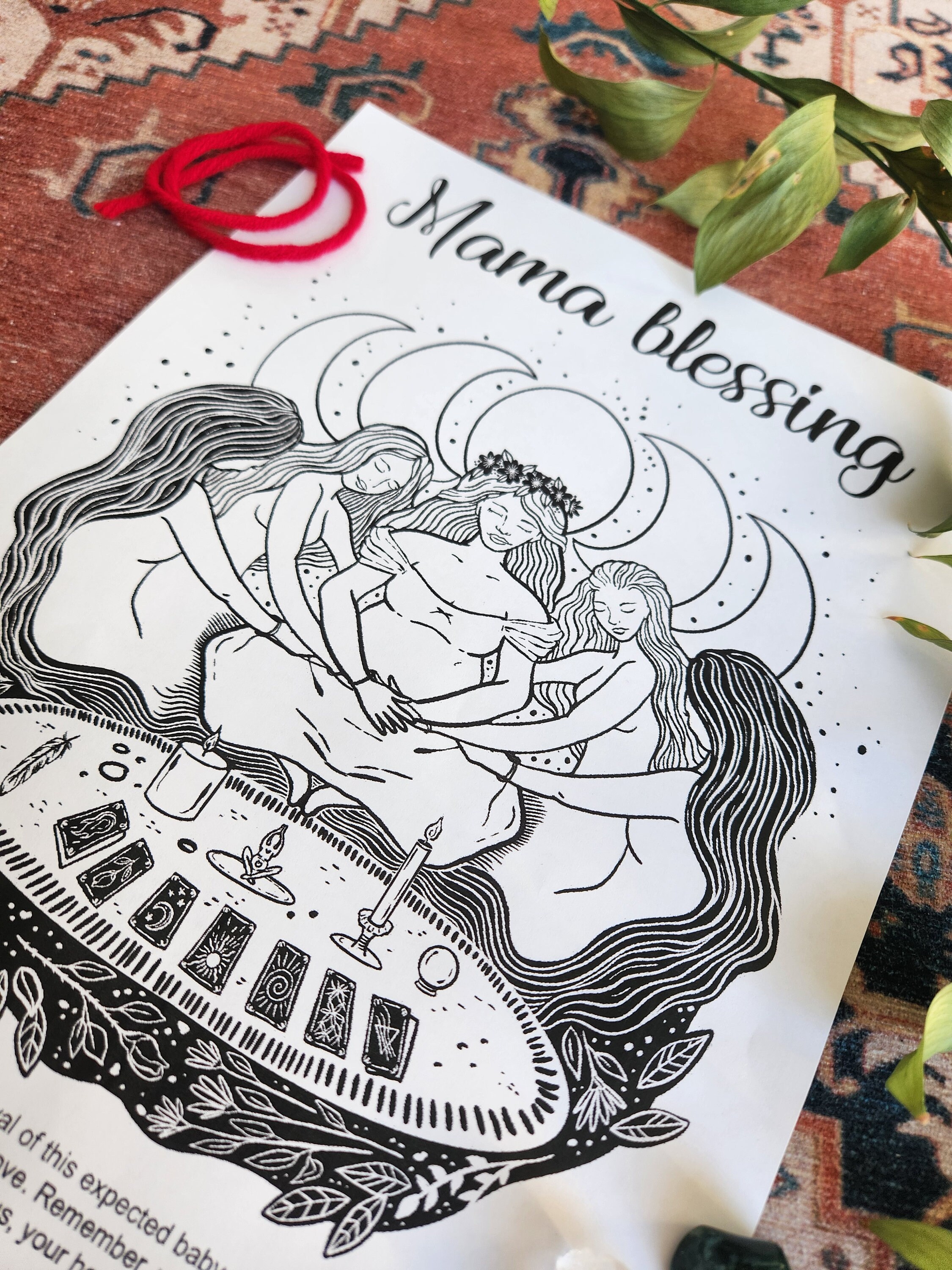 Maternity and Birth Coloring Page Mama Blessing - Etsy Australia