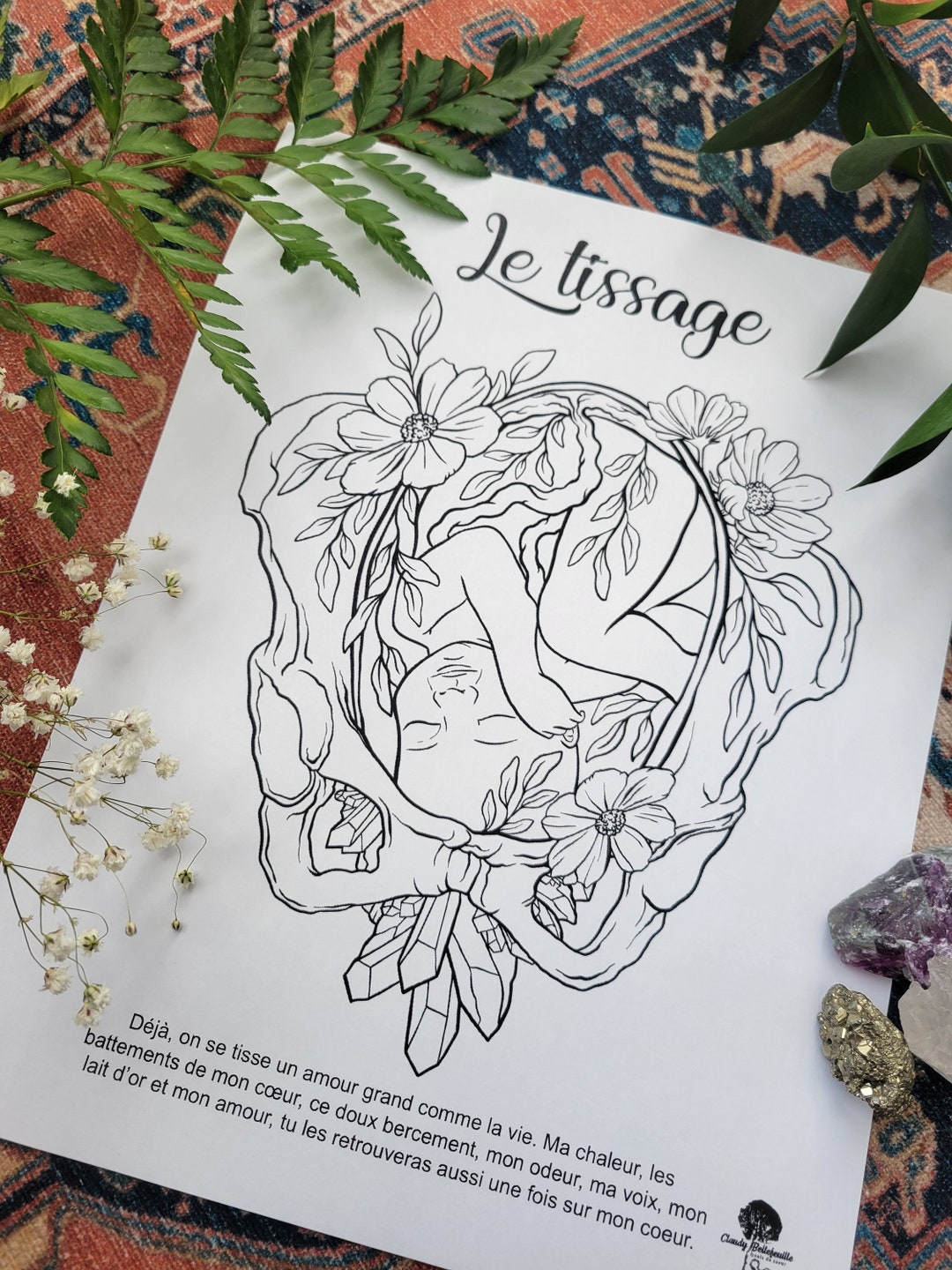 Maternity and Birth Coloring Page Weaving - Etsy