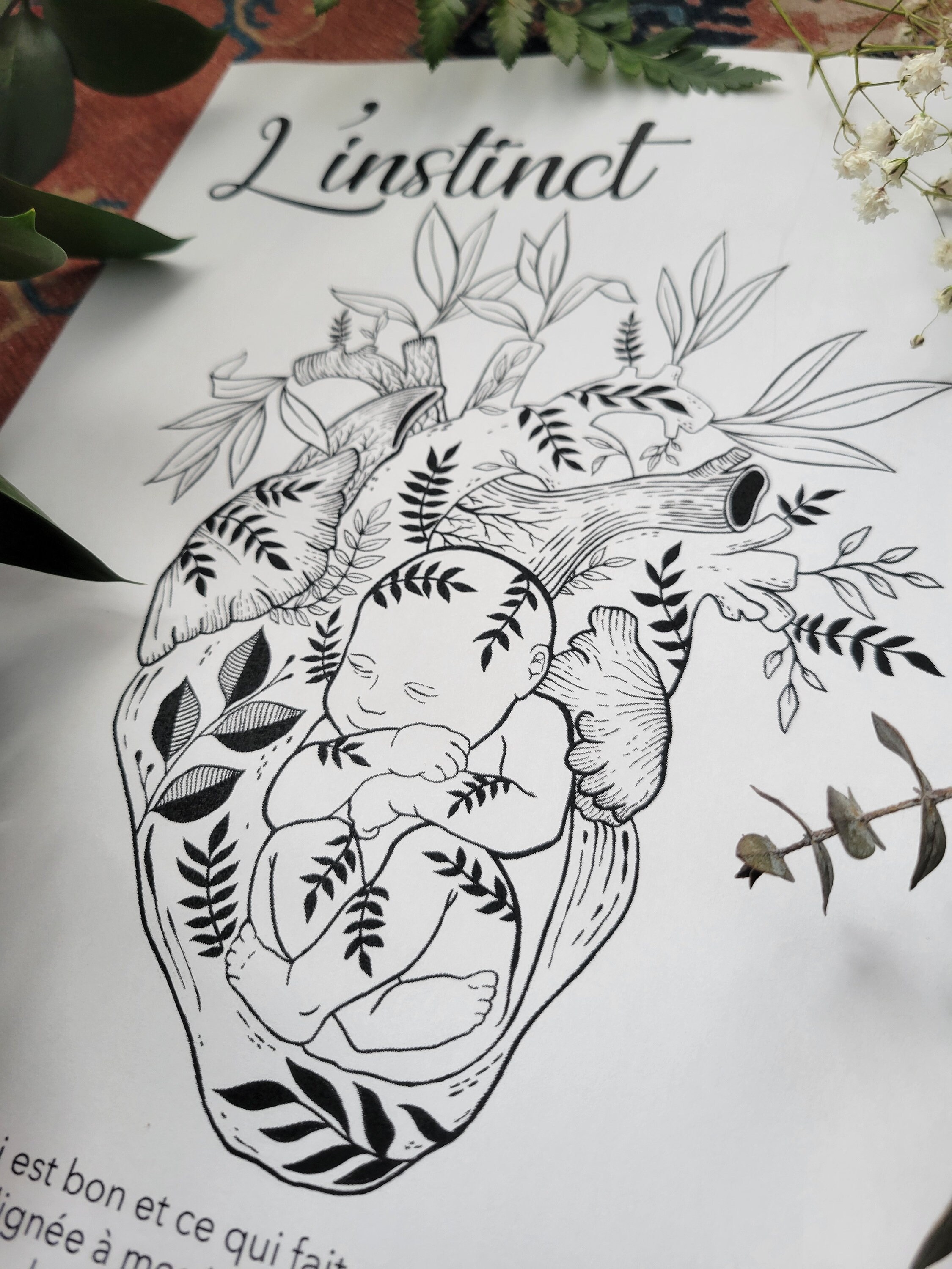 Maternity and Birth Coloring Page Instinct - Etsy