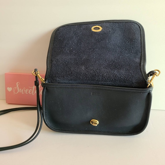 Vintage Coach Pre Creed Blue Dinky Shoulder Bag - Gem