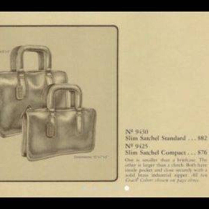 Vintage Coach Original NYC Black Leather Standard Satchel Tote - Etsy