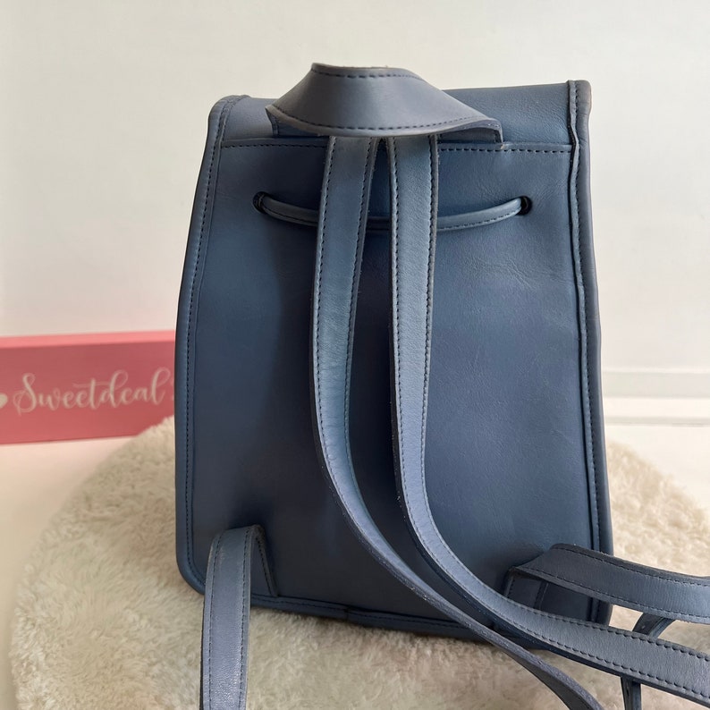 Vintage Coach Blue Mini Daypack Backpack - Etsy