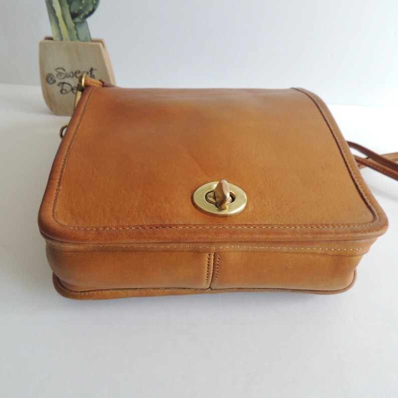 Vintage Coach NYC Compact Leather Small Shoulder Bag - Etsy