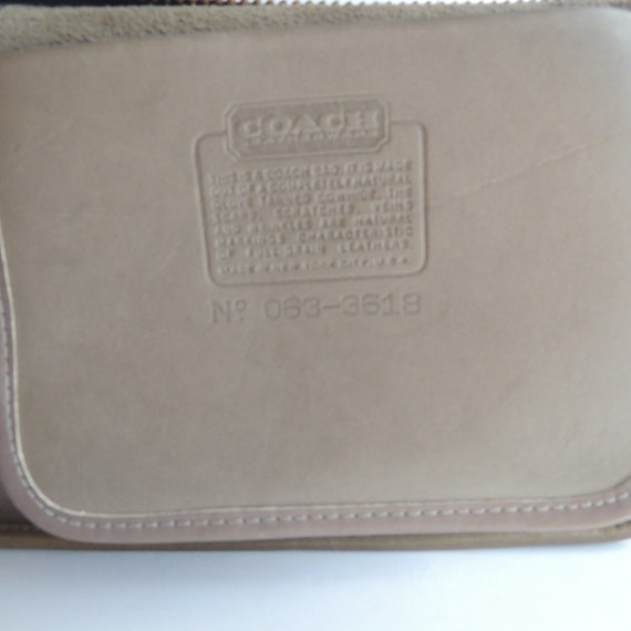 Vintage Coach Original NYC Gray Leather Basic Bag - Gem