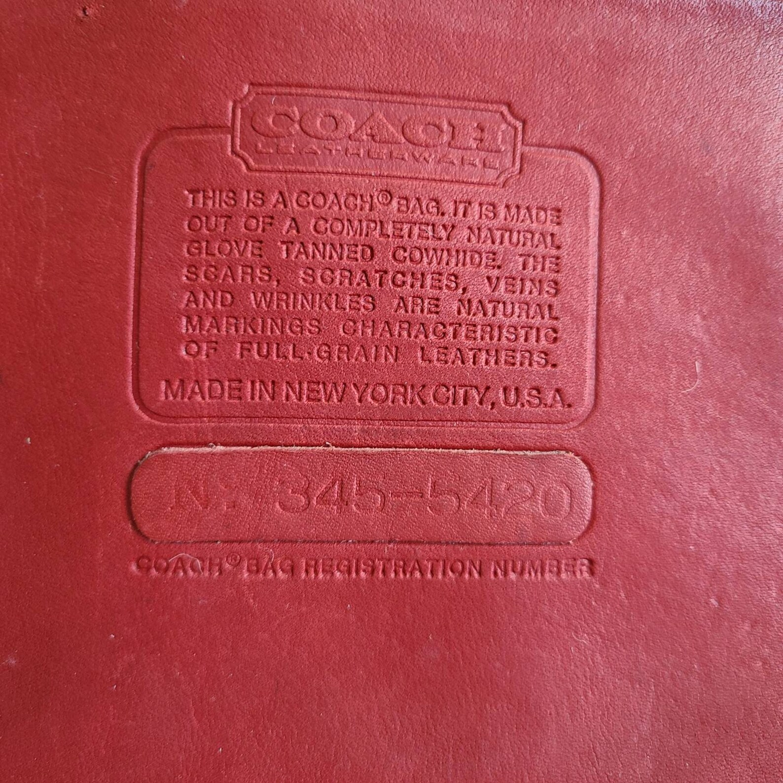 Vintage Coach Original NYC Red Handle Clutch Slim Tote - Etsy