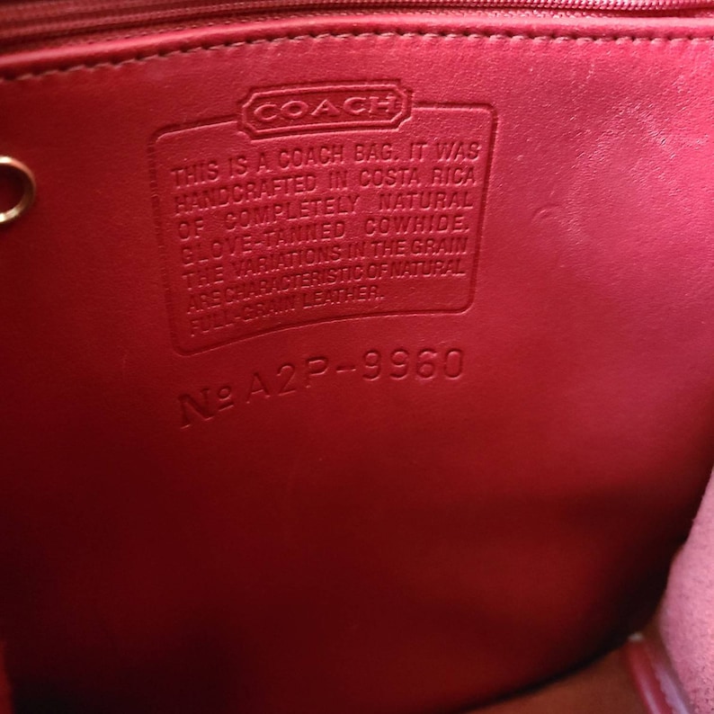 Vintage Coach Red Mini Daypack Backpack - Etsy