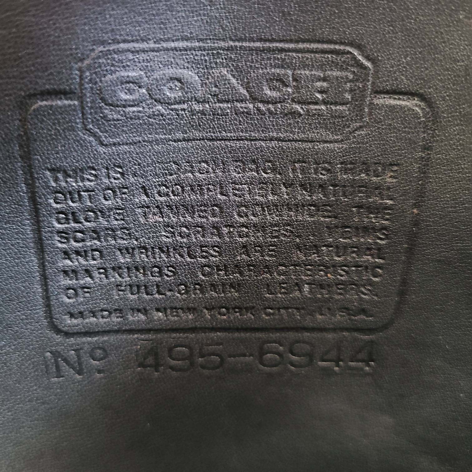 Vintage Coach Original NYC Black Compact Pouch | Etsy