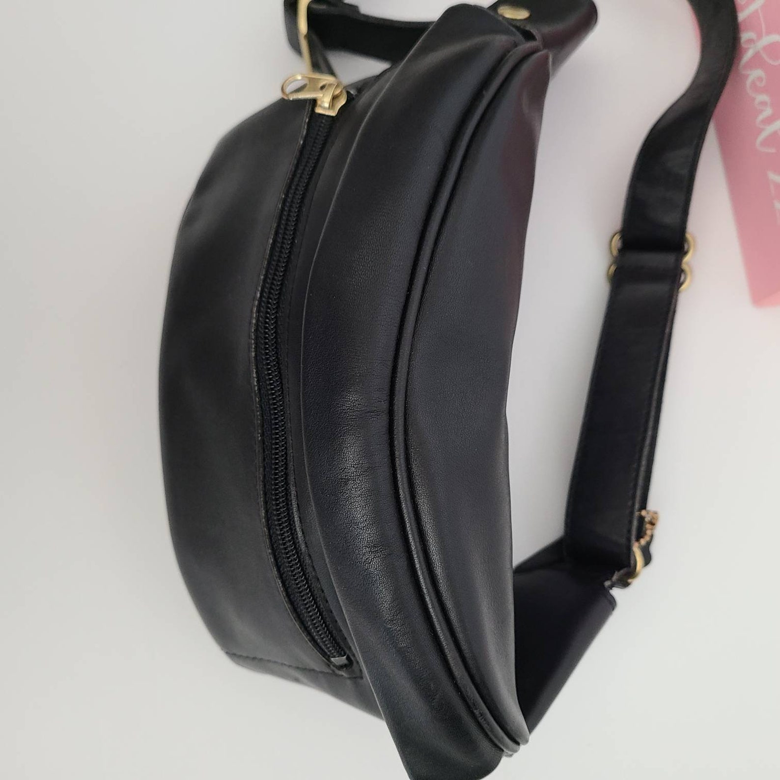 Vintage Coach Black Leather Fanny Pack - Etsy