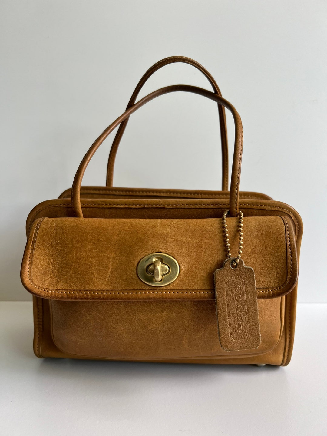 Vintage Coach Mini Safari Tote - Etsy