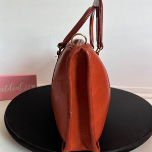 Vintage Coach Rust Slim Handle Clutch Tote - Etsy