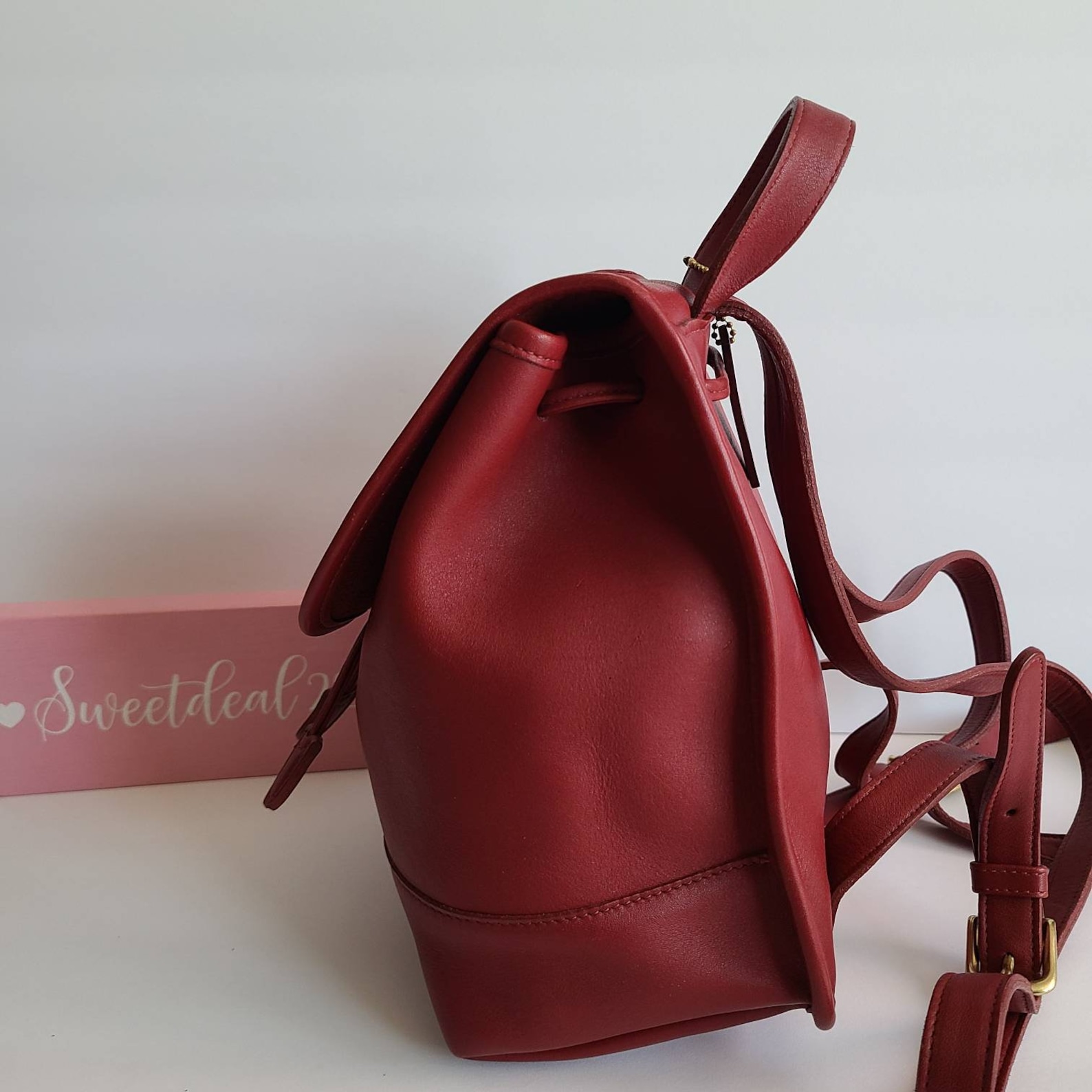 Vintage Coach Red Mini Daypack Backpack - Etsy