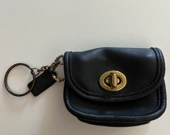 Vintage Coach British Tan City Bag Key Fob - Etsy
