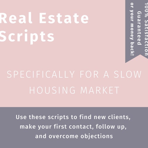 The Recession-proof Real Estate Script Guide Scipts to Help - Etsy