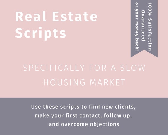 The Recession-proof Real Estate Script Guide Scipts to Help - Etsy