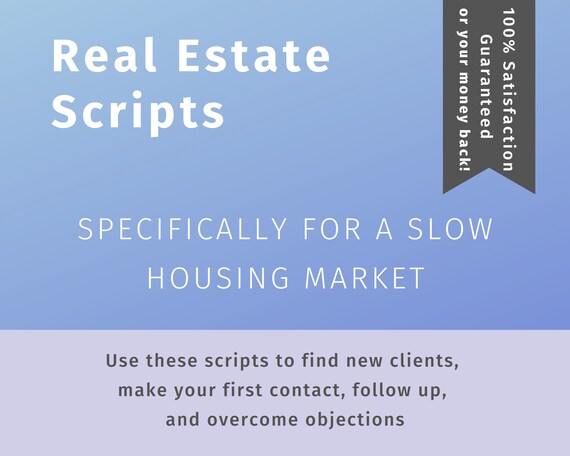 The Recession-Proof Real Estate Script Guide Scipts to help | Etsy