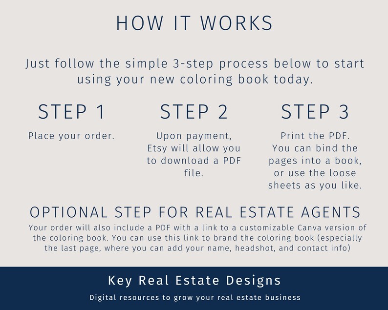 Real Estate Coloring Book: "my New Home" Activity Book (digital ...