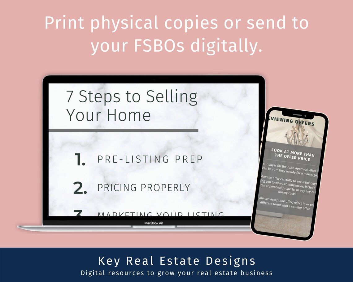 Real Estate FSBO Guide: an Editable Canva Template for Real Estate ...