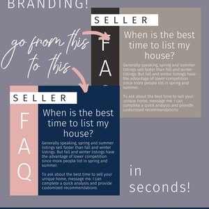 The Real Estate Instagram FAQ Posts Pack for Real Estate Agents ...