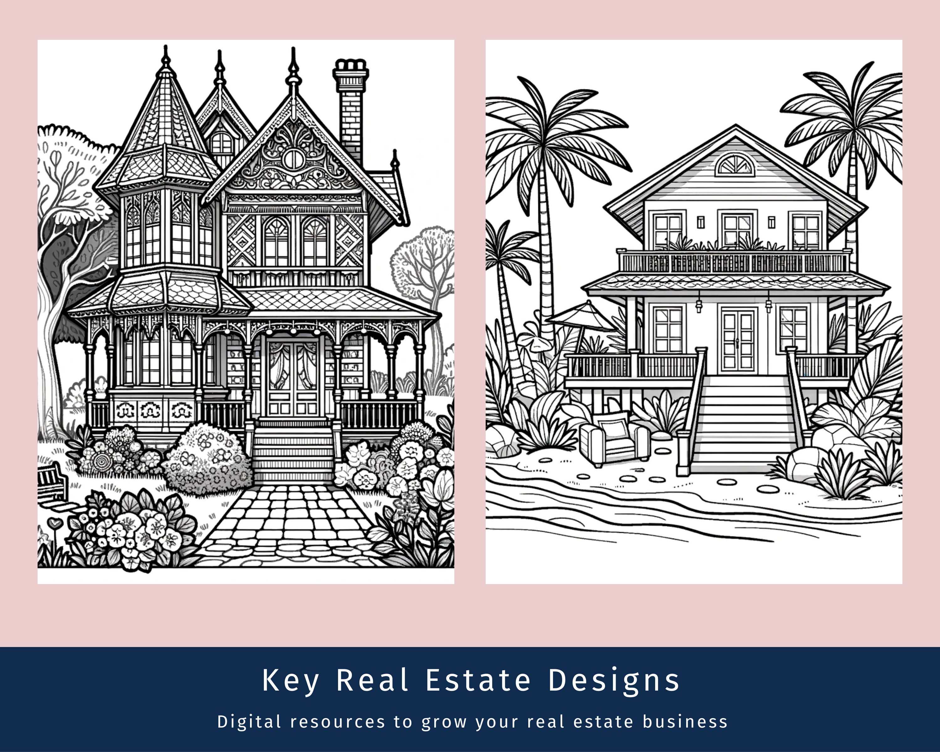 My New Home Coloring Book: for Realtors Who Want to Keep Kids Busy ...