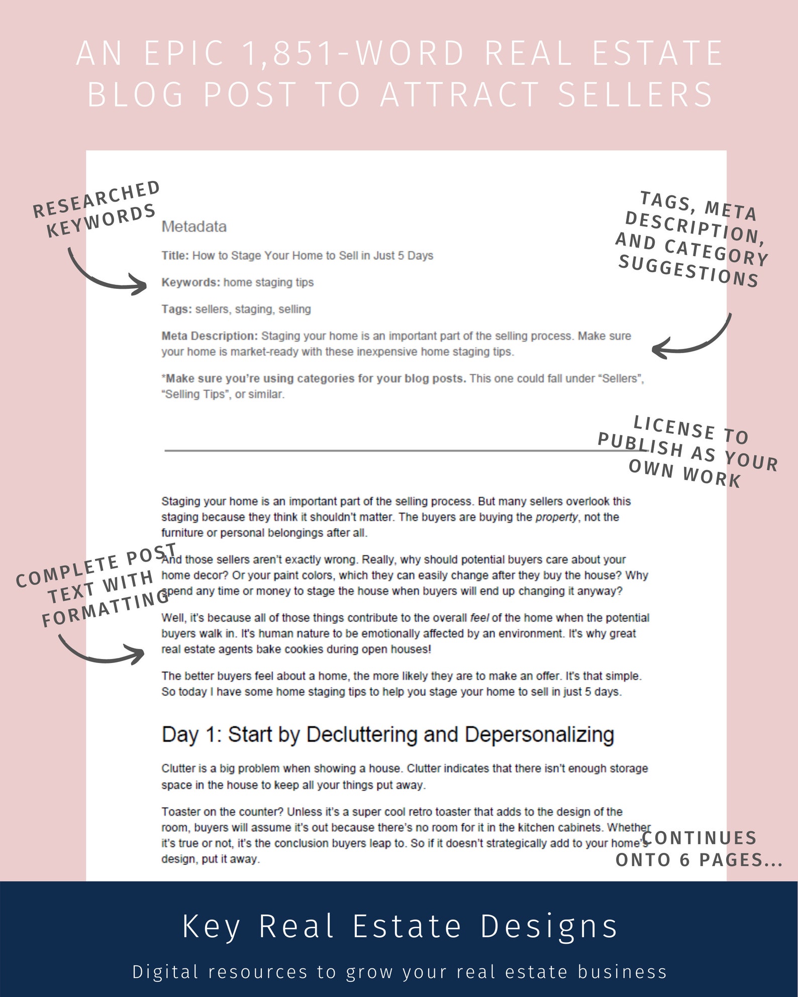 Ready-to-publish Real Estate Blog Post for Busy Real Estate Agents: How ...