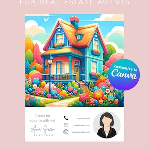 My New Home Coloring Book: for Realtors Who Want to Keep Kids Busy ...