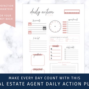 1-page Daily Action Plan: a Quick and Easy Way for Busy Real Estate ...
