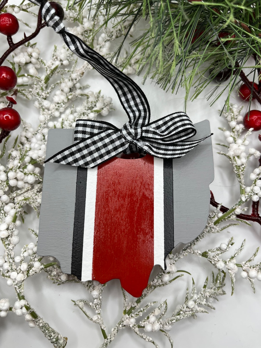 Ohio State Ornament, OSU Buckeyes Ornament, OSU Ornament, Wood Ohio ...
