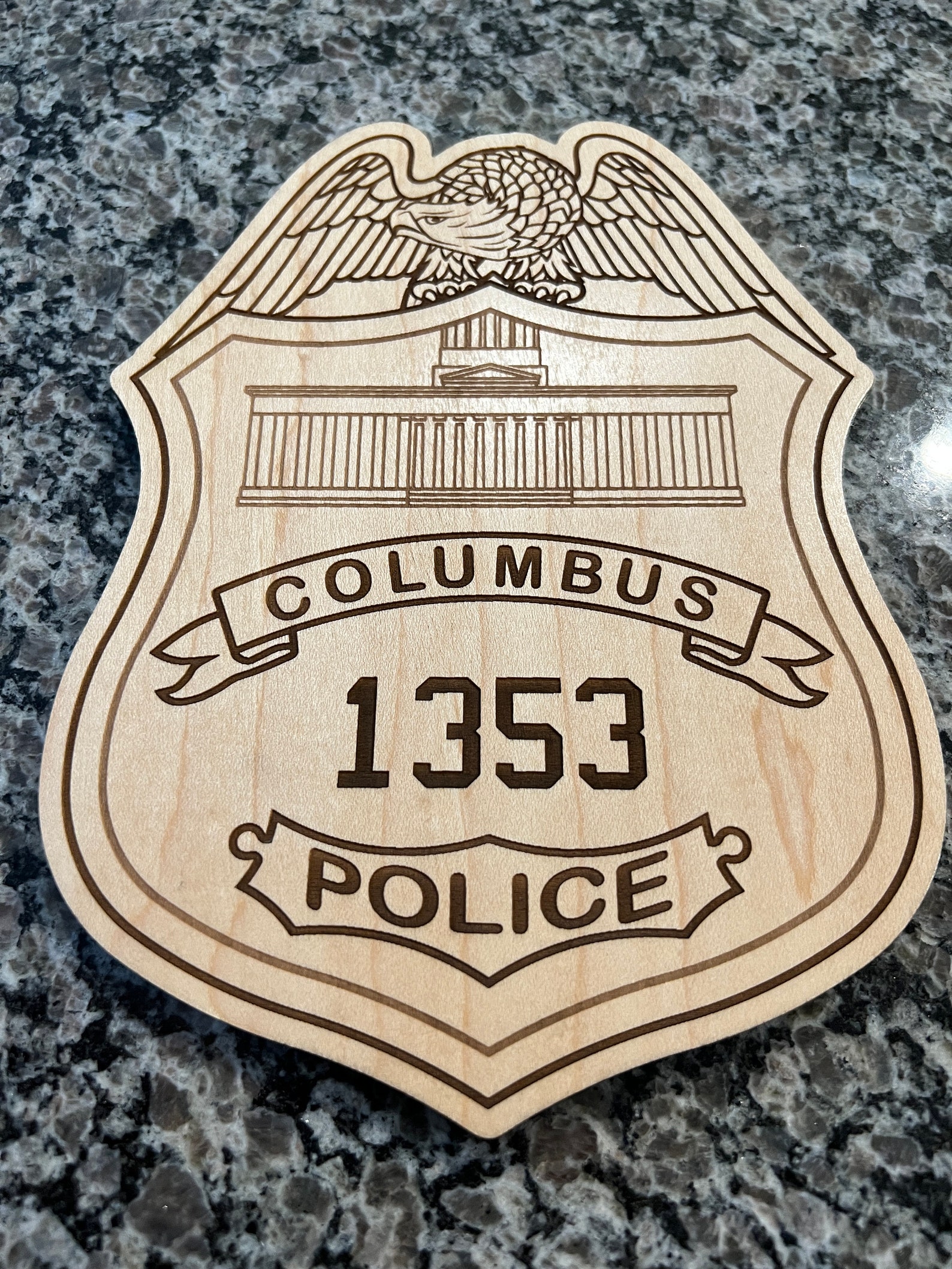 Police Badge Hanger Police Badge Sign Custom Police Badge - Etsy