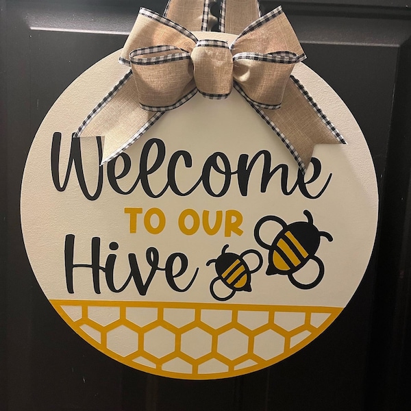 Welcome to Our Hive Sign - Etsy
