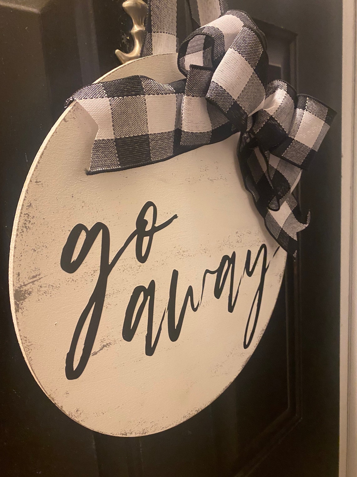 Go Away Wreath, Funny Welcome Sign, Unwelcome Sign, Go Away Sign, Funny ...