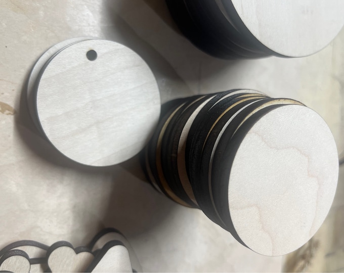 Round Wood Blanks, Custom Sizes, Custom Ornament Shapes, Wooden ...