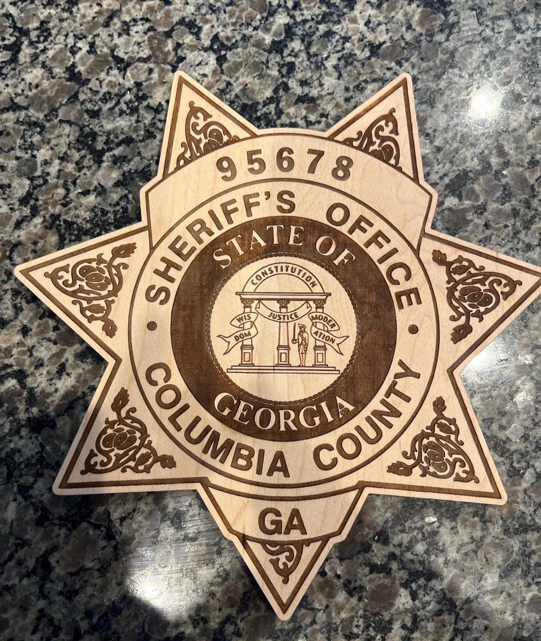 Police Badge Custom, Georgia Police Badge, Police Gift, Police ...