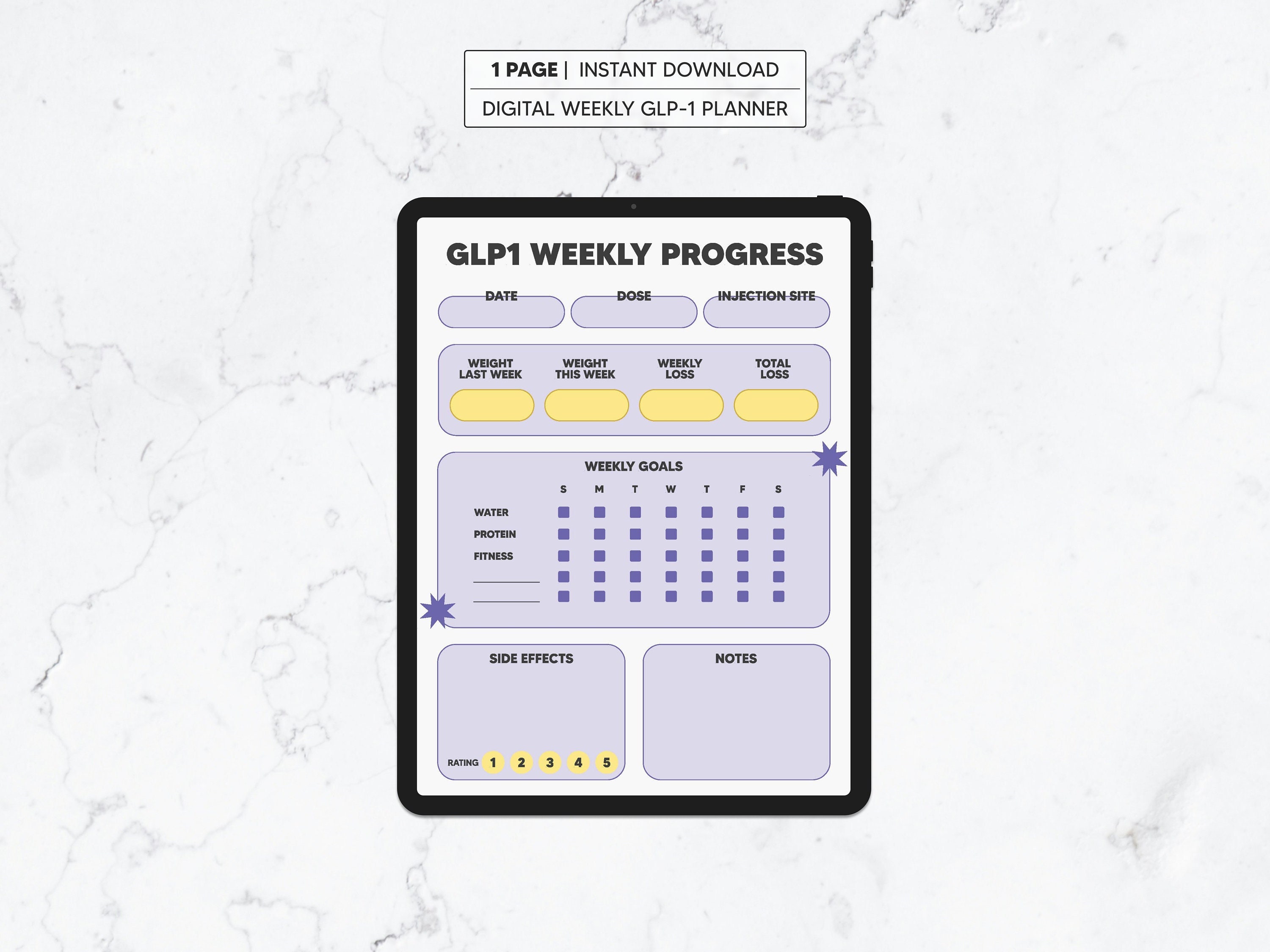 GLP-1 Weight Loss Tracker | Progress Tracker for Ozempic, Zepbound ...