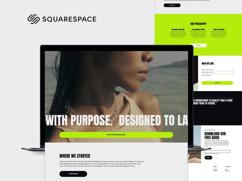 Squarespace 7.1 Website Template, Modern Bold Design for Agencies ...