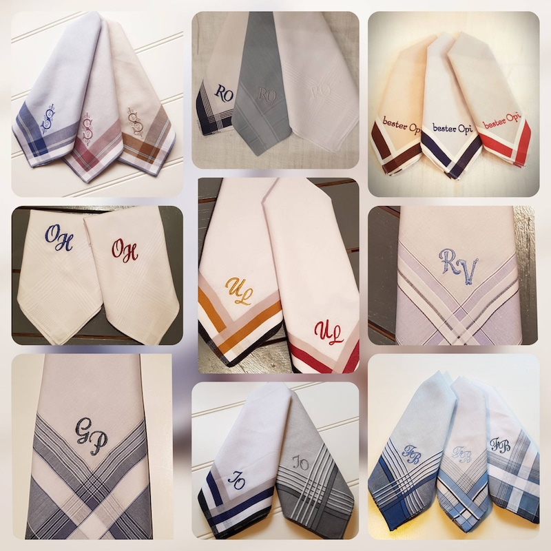 Embroidered Handkerchief - Etsy