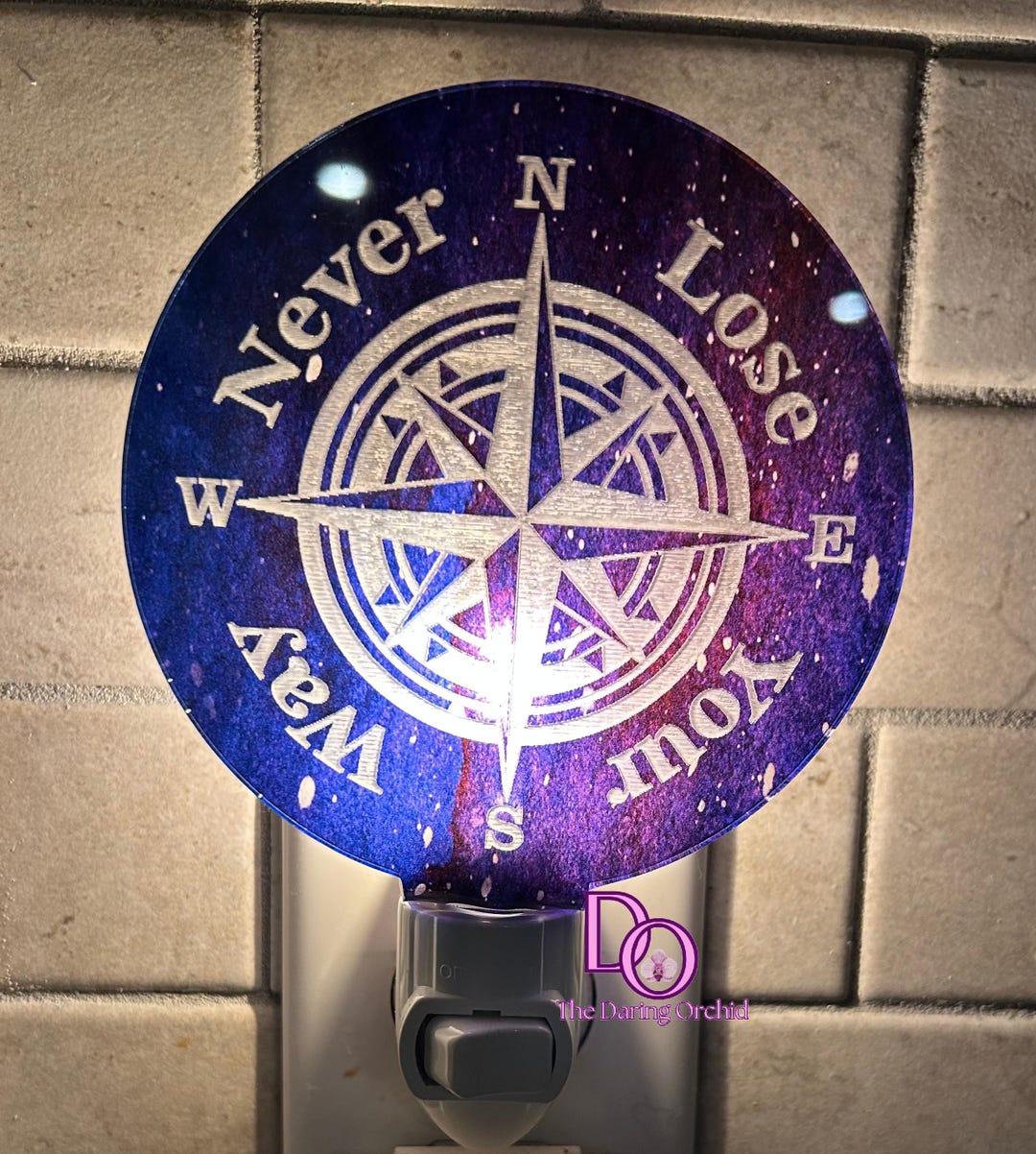 Never Lose Your Way Acrylic Night Light - Etsy