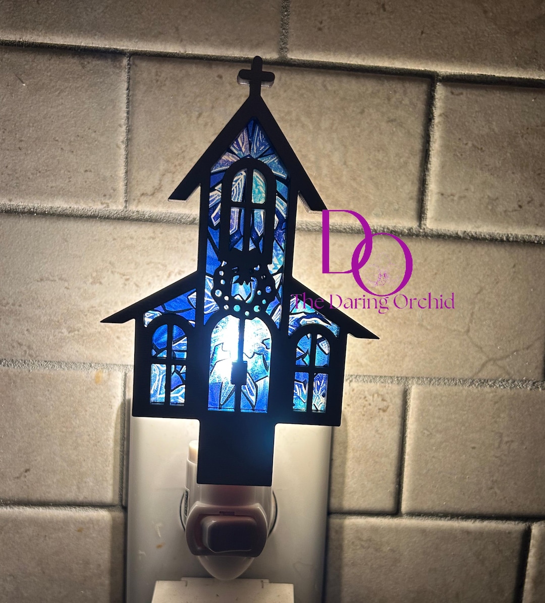 Christmas Church Night Light - Etsy