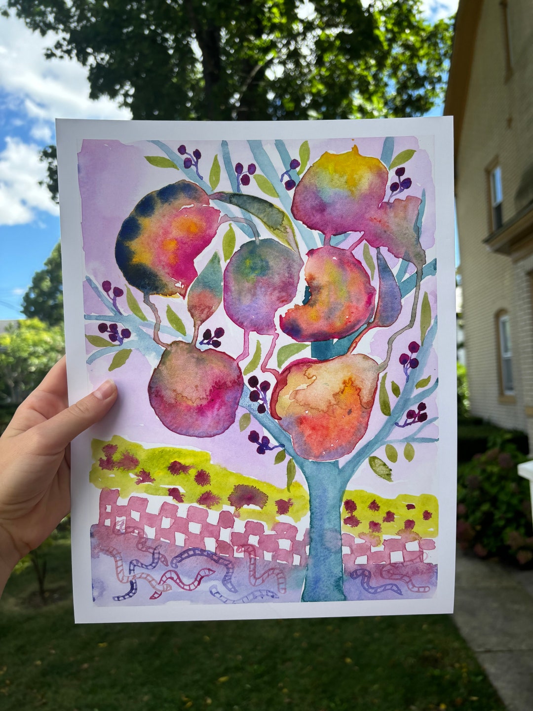 Rotten Apple Art Print - Etsy