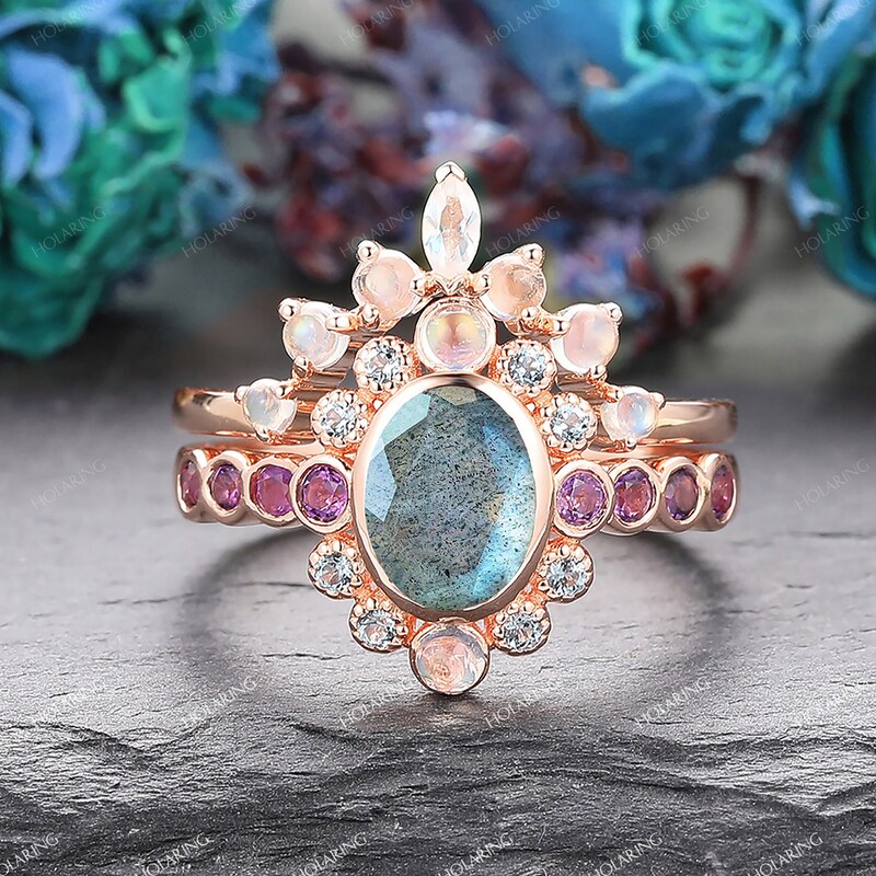 Labradorite Ring - Etsy