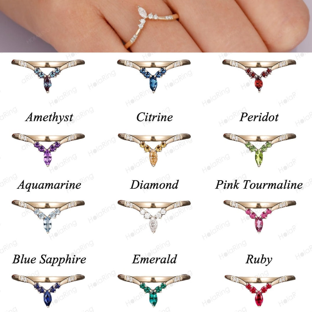 Birthstone Jewelry Personalized Jewelry Gifts for Mom Chevron Wedding ...