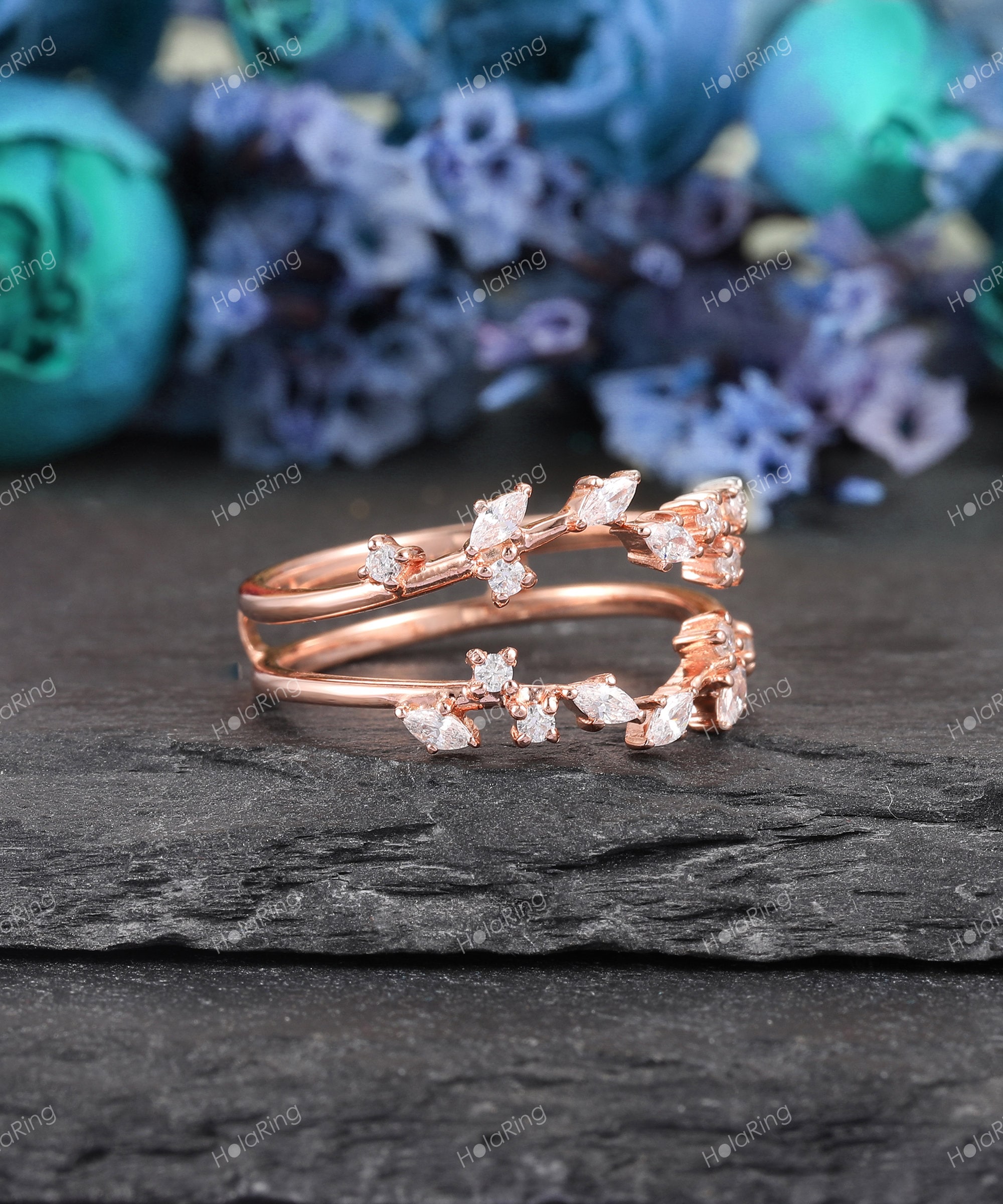 Silver Enhancer Ring/ Matching Guard for Any Ring/ Wedding - Etsy