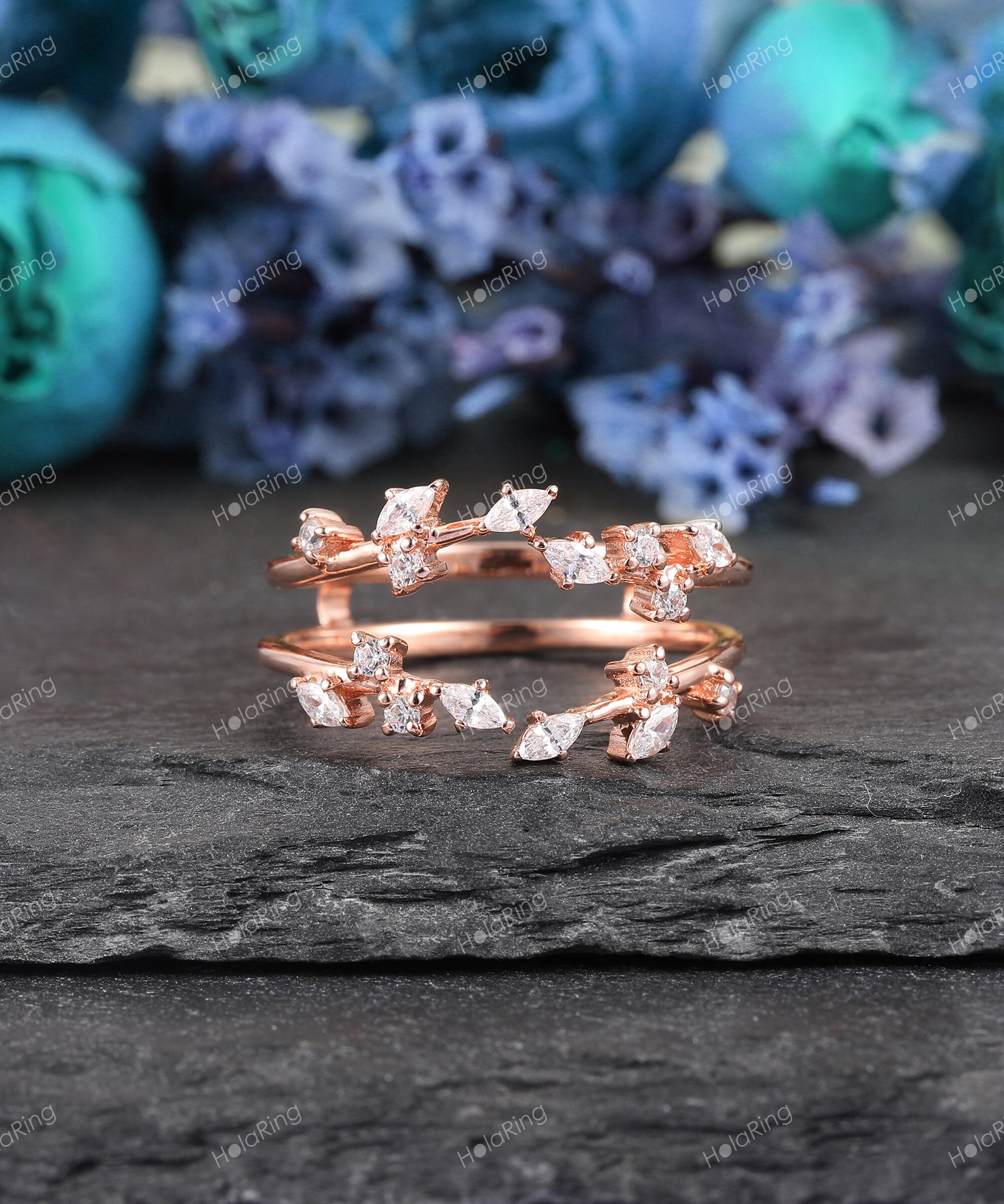 Silver Enhancer Ring/ Matching Guard for Any Ring/ Wedding - Etsy