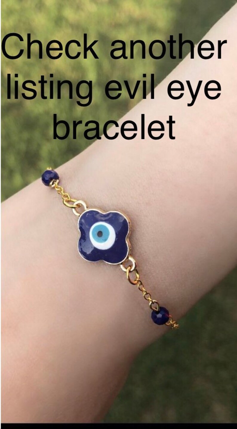 EVIL EYE BRACELET Gold Beaded Bracelet Chakra Bracelet - Etsy