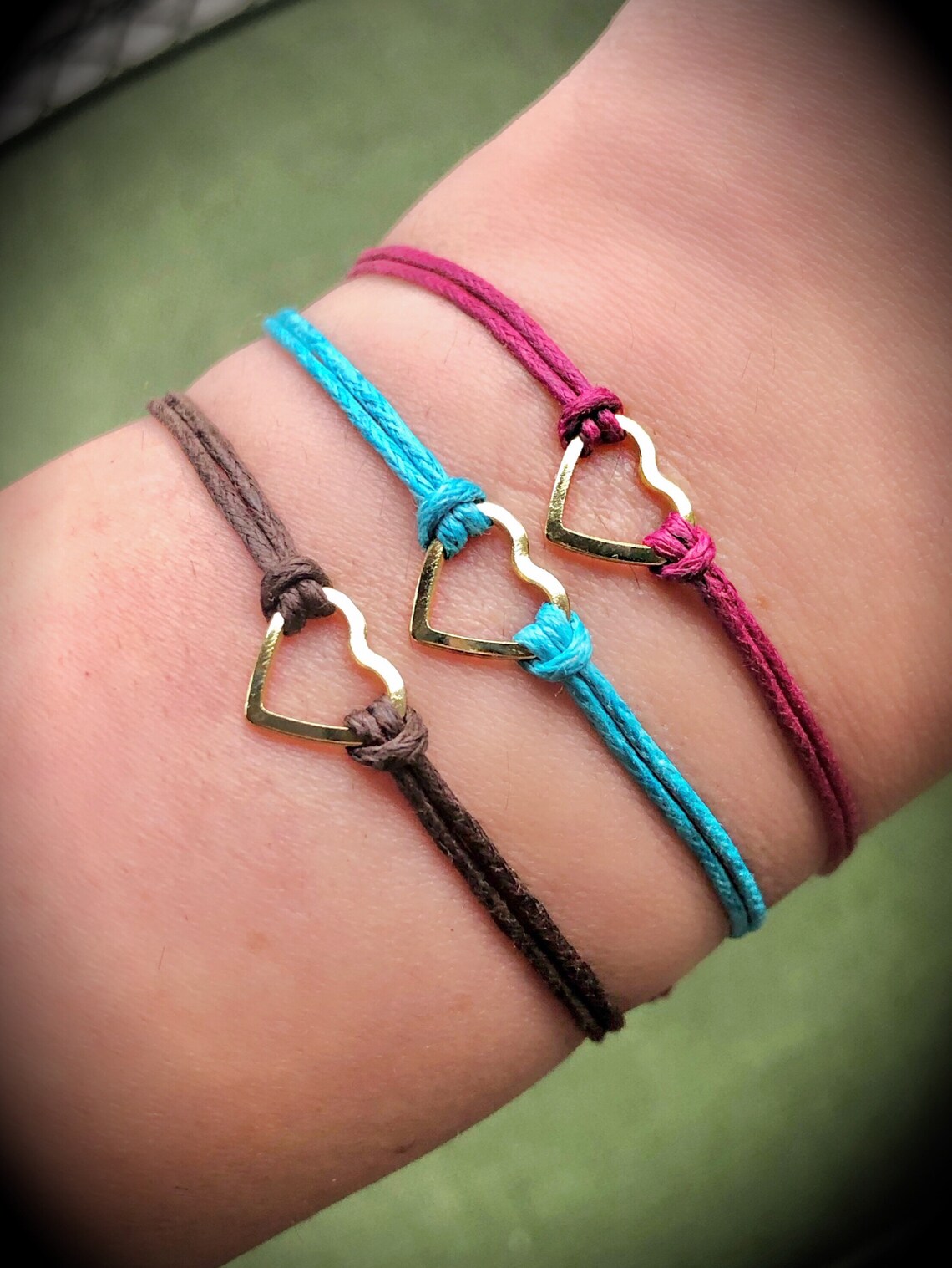 FRIENDSHIP HEART Braceletdainty Bracelet Matching Bracelet - Etsy