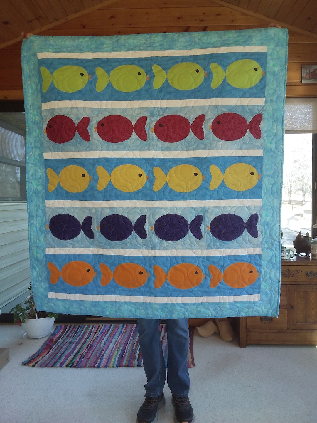 Bit Fishy Quilt - Etsy